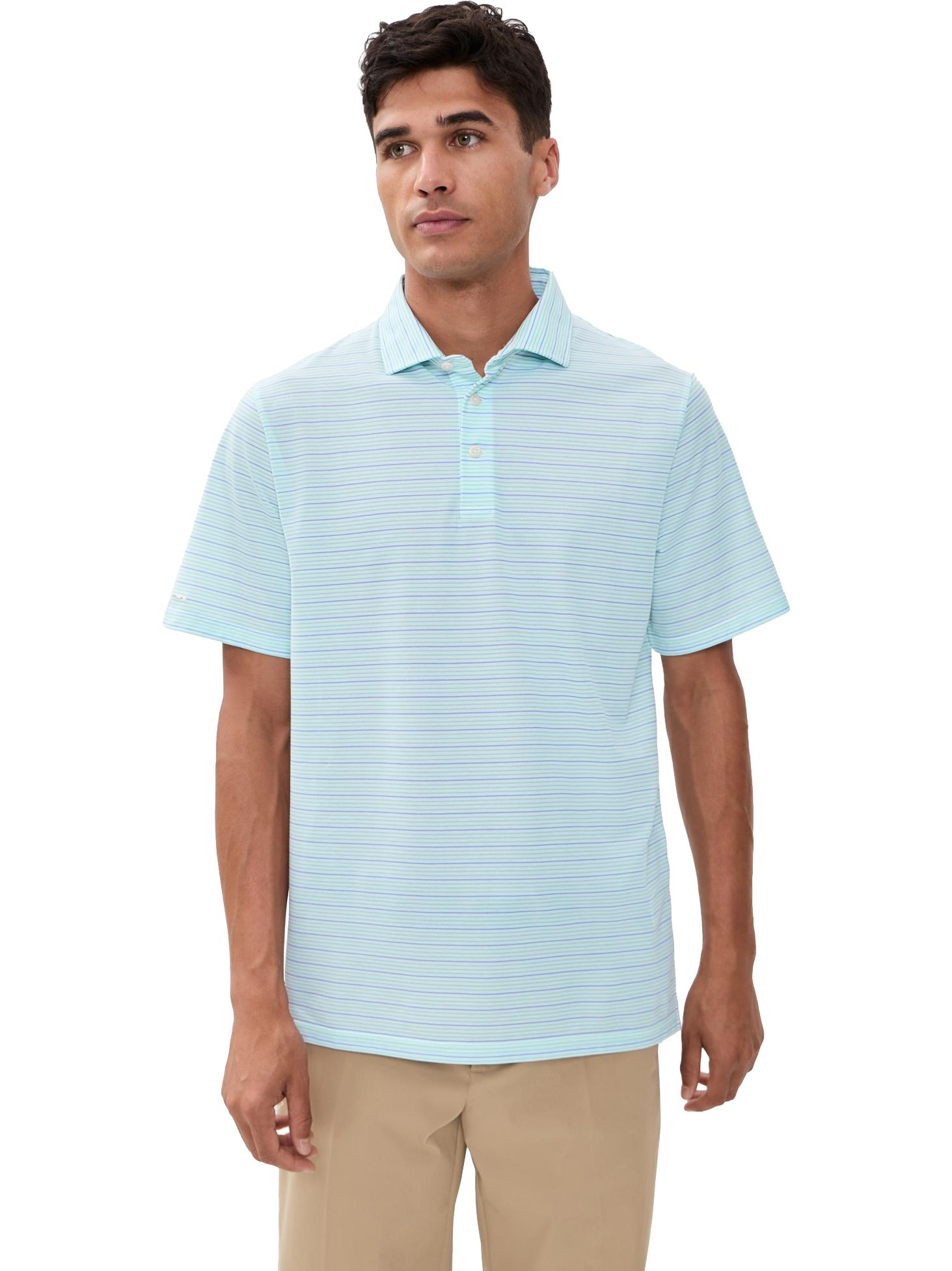 RLX RALPH LAUREN thin multi stripe tour pique polo